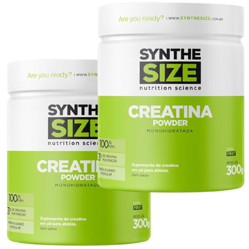 Kit 2x Creatina Powder Monohidratada 300g - Synthesize - Synthe Size ...