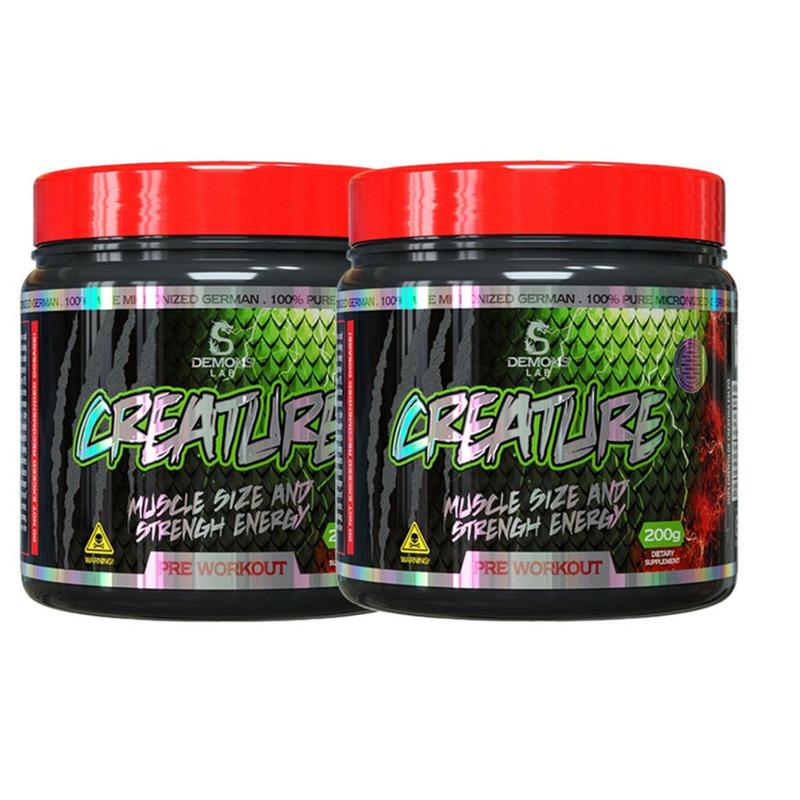 Kit 2x creatina pura creature 200g - demons lab - Creatina - Magazine Luiza