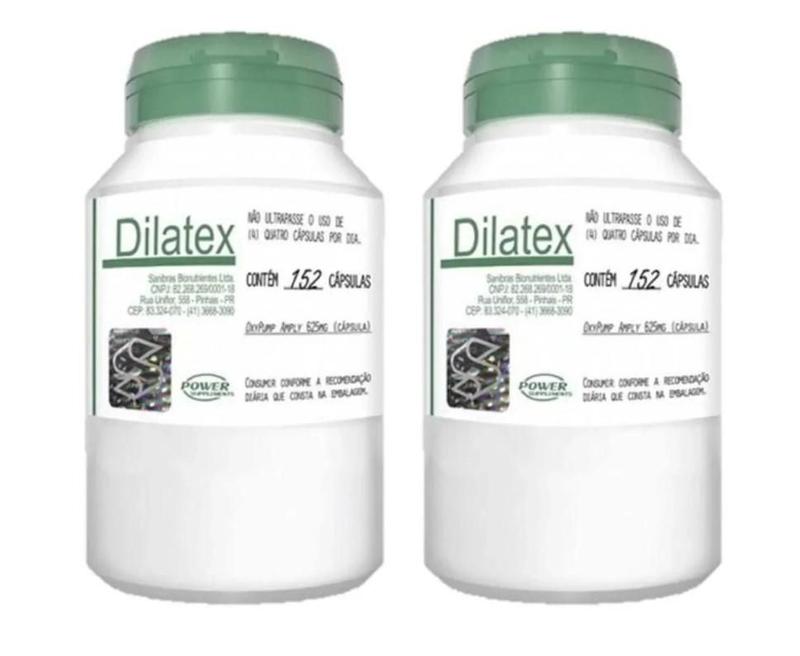 Kit 2X Dilatex (2X 152 Caps) - Power Supplements - Kit de Suplementos ...