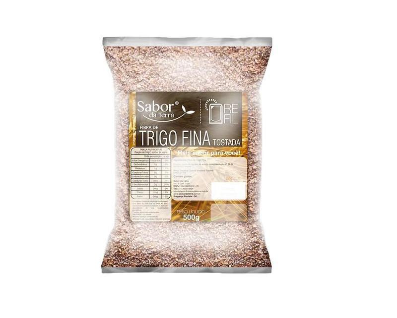 Kit 2X: Fibra De Trigo Fina Tostada Sabor Da Terra 400G - Alimentos ...