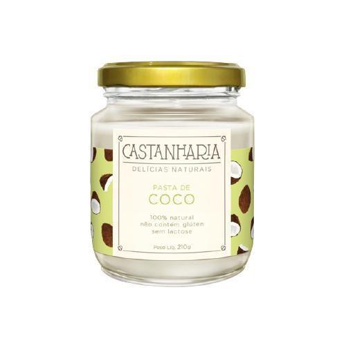 Kit 2X: Pasta De Coco Zero Açúcar Vegana Castanharia 210G - Doces e ...