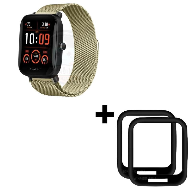 Kit 2x Película 3d + 1x Pulseira Milanese Amazfit Bip U Pro - Imagine ...