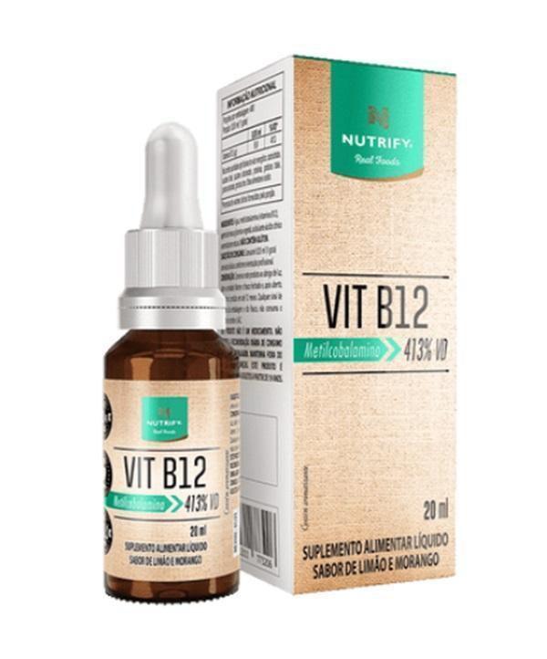 Kit 2X: Vitamina B12 Líquida Nutrify 20Ml - Vitaminas A-Z - Magazine Luiza