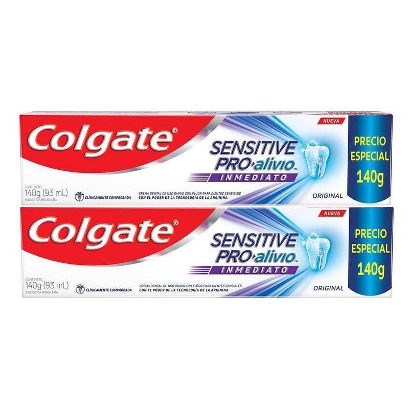 Kit 2x140g Creme Dental Colgate Sens Pró-Alív Imed Orig 140g - Creme e ...