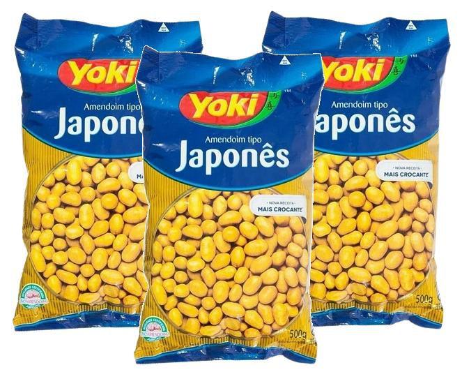 kit 3 Amendoim Japonês Yoki Pacote 500g - Amendoim - Magazine Luiza