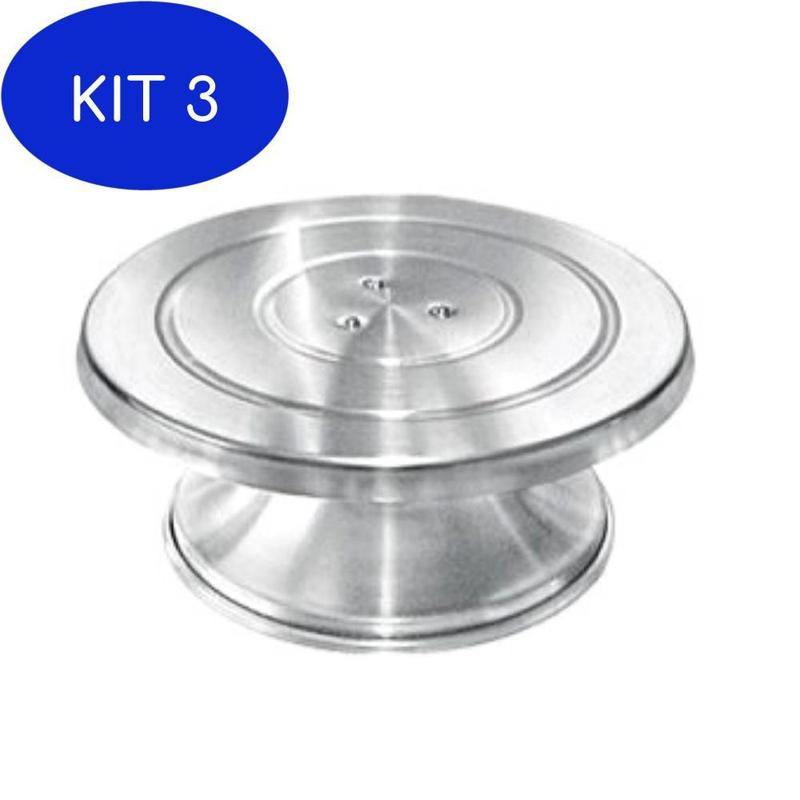 Kit 3 Bailarina Giratória Para Bolo Em Alumínio 30Cm - Artspan ...