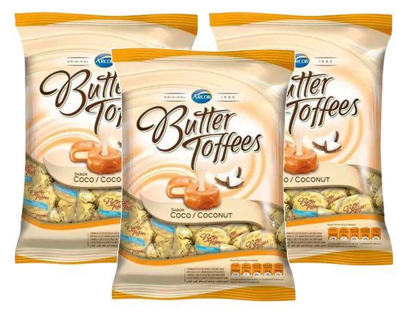 kit 3 Bala Arcor Butter Toffees Sabor Coco 500g - Balas - Magazine Luiza