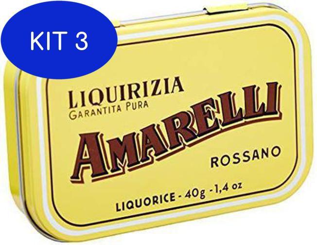 Kit 3 Bala De Alcaçuz Oro Puro Amarelli 40G - Balas - Magazine Luiza