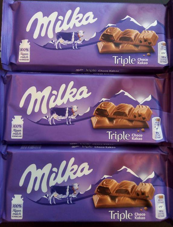 Kit 3 Barras - Milka Triple Cocoa 90g - Chocolate / Barra de Chocolate ...
