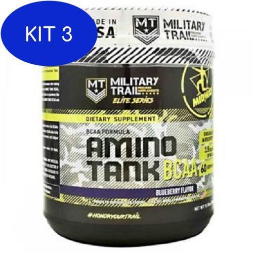 Kit 3 Bcaa Amino Tank 3500Mg Military Trail Midway 60 Doses 300G - BCAA ...