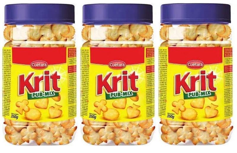 Kit 3 biscoitos sortidos aperitivo krit pub mix cuetara 350g - Biscoito ...