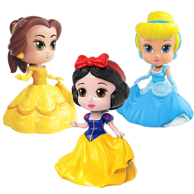 Kit 3 Bonecas Dançarinas Princesas Disney - Líder Brinquedos - Bonecas ...