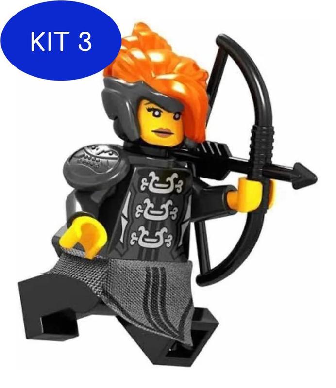 Kit 3 Boneco Blocos De Montar Misako Ninja Go Ninjago - Mega Block Toys ...
