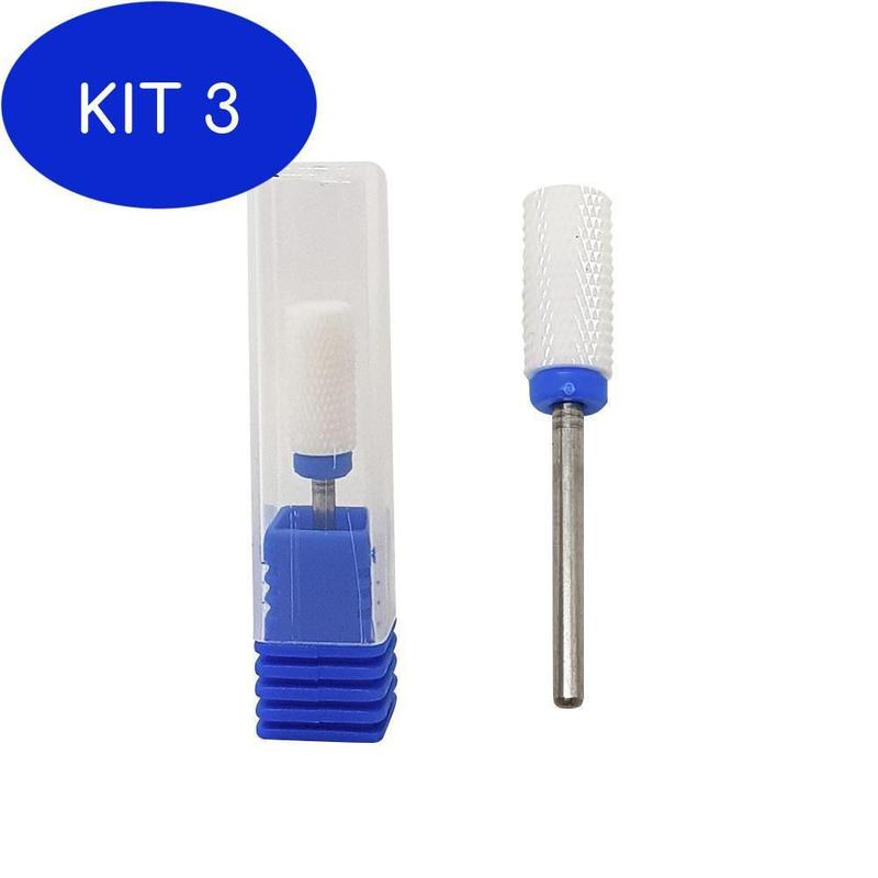 Kit 3 Broca Ceramica M Large Barrel C 3/32 Para Unha - Broca - Magazine ...