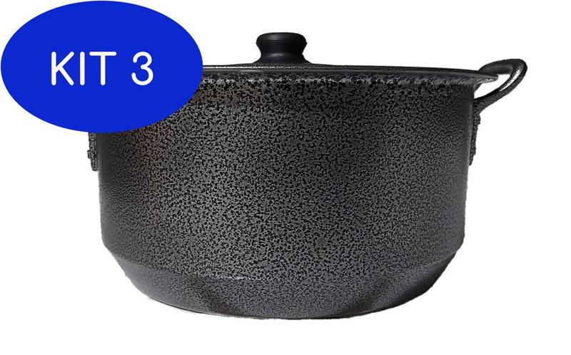 Kit 3 Caçarola Panelão Grande Restaurante N30 9,5L Spero - Grenada ...