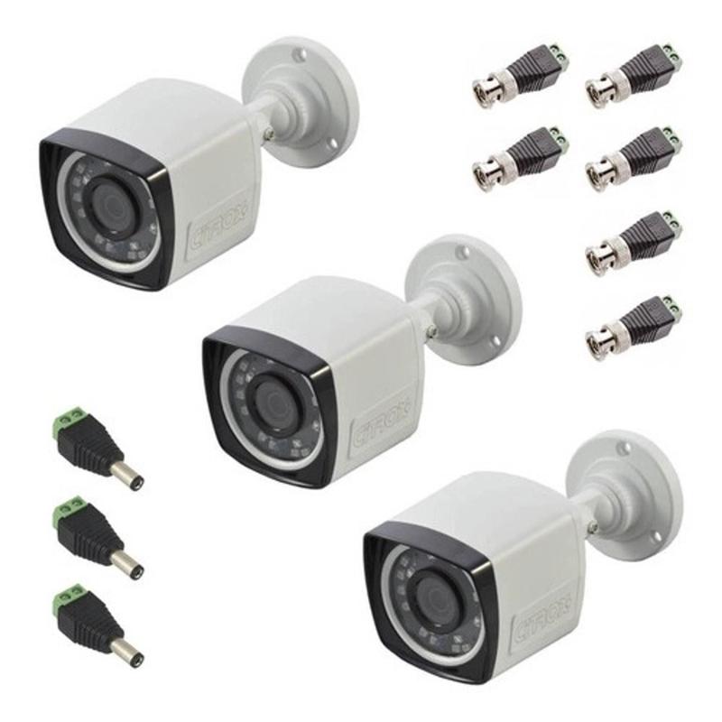 Kit 3 Câmeras Segurança Full Hd Ahd 2.0 Infra 30m + Conector - Ethink ...