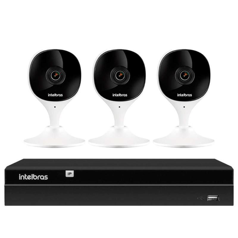Kit 3 Câmeras Wi-Fi iMx C Intelbras Visão Superwide e Inteligência ...