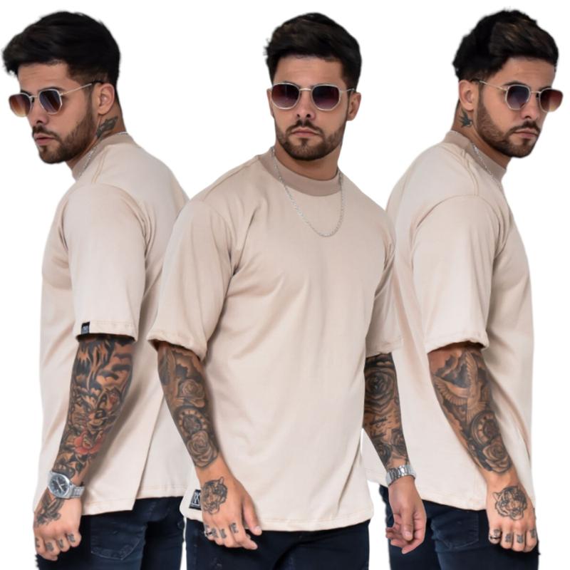 kit 3 Camisas masculina Oversized Elastano Cores tradicional a pronta ...