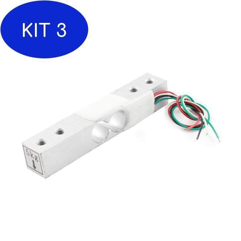 Kit 3 Célula Para Balança Célula De Carga 0 A 5Kg Para Arduino - Mj ...