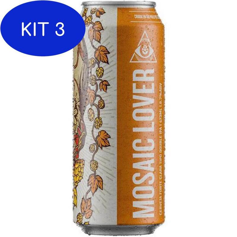 Kit 3 Cerveja Artesanal Double IPA Lata 473ml Cervejaria - Dogma ...