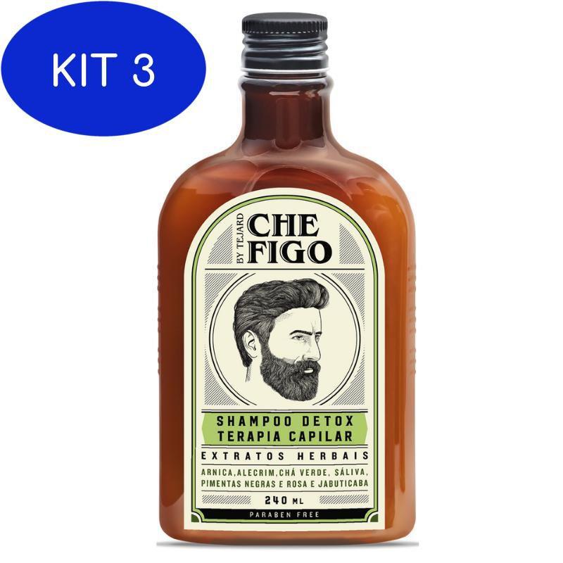 Kit 3 Che Figo Detox Terapia Capilar Shampoo 240Ml - Shampoo - Magazine ...