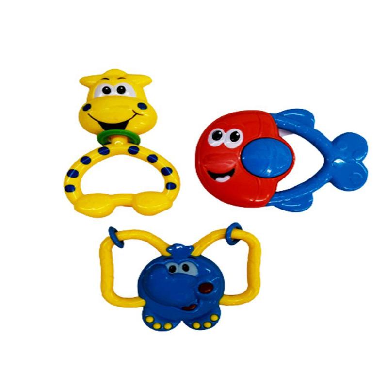 KIT 3 Chocalho Colorido para Bebês - Toys & Toys - Chocalho para Bebê ...