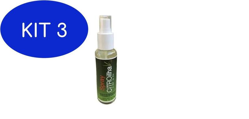 Kit 3 Citroilha Spray Repelente Natural Citronela 120Ml - Repelente para Pragas - Magazine Luiza