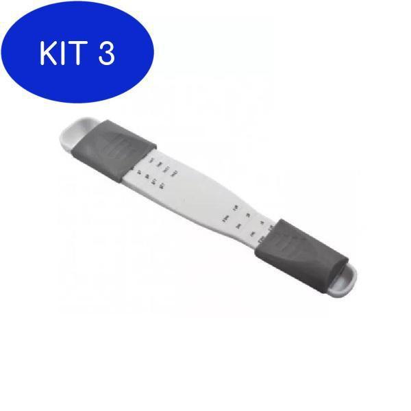 Kit 3 Colher De Medida Com 9 Tamanhos Diferentes Design Ergonômico ...