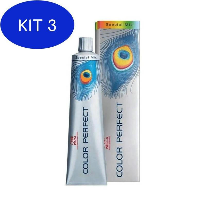 Kit 3 Coloração Wella Color Perfect Special Mix 0/43 60Ml - Tinta de ...