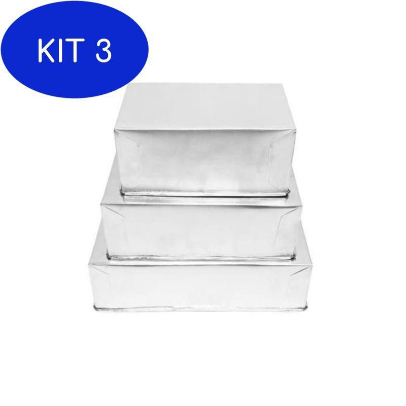 Kit 3 Conjunto Forma Retangular com 3 - Rafisa Formas - Formas e ...