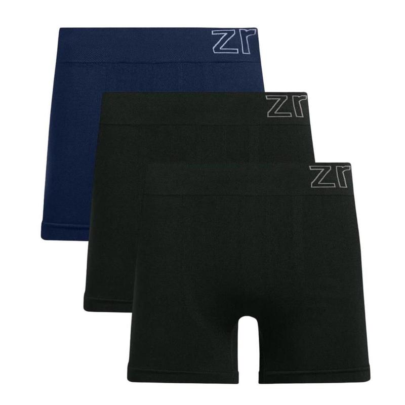 Kit 3 Cuecas Boxer Masculina Zee Rucci em Poliamida Sem Costura - ZR ...