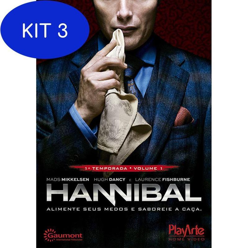 Kit 3 Dvd Hannibal - 1ª Temporada - Vol. 1 - Playarte - Livros de ...