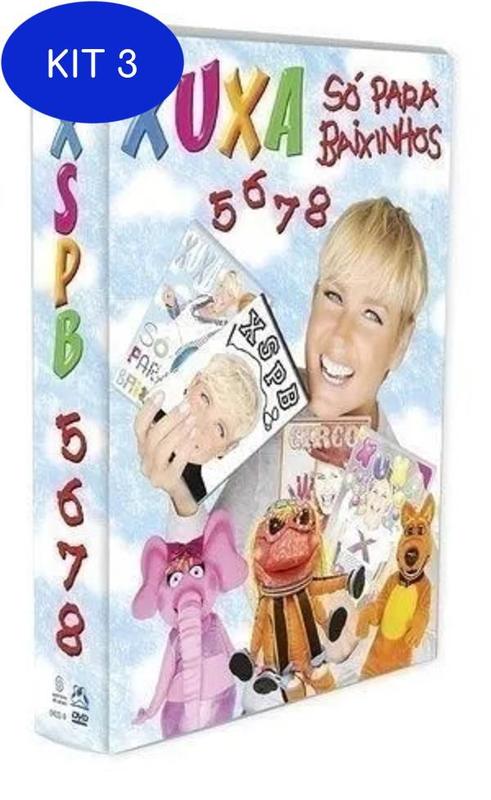 Kit 3 Dvd Xuxa Só Para Baixinhos 5,6,7 E 8 (4 Discos) - Som Livre ...