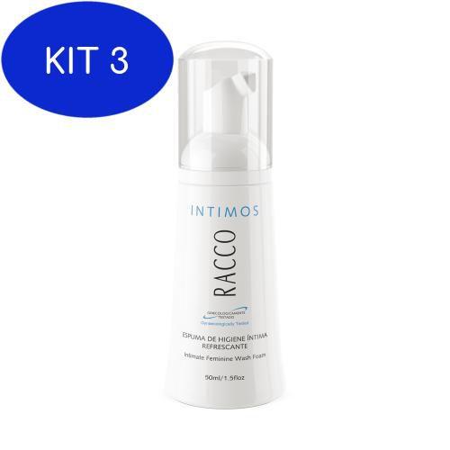 Kit 3 Espuma de Higiene Íntima Refrescante Intimos - Racco - Sabonete ...