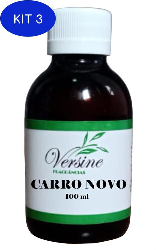 Kit 3 Essência Carro Novo 100 ml Difusor Aromatizador Versine ...
