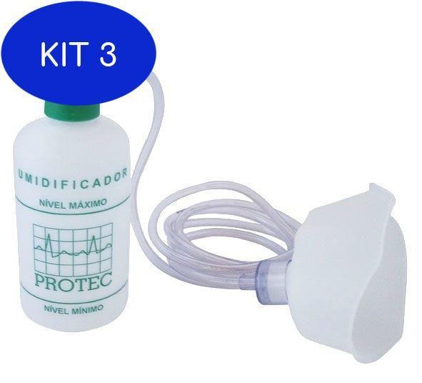 Kit 3 Extensão Umidificador Pvc Com Mascara Ad Protec - Umidificador de ...