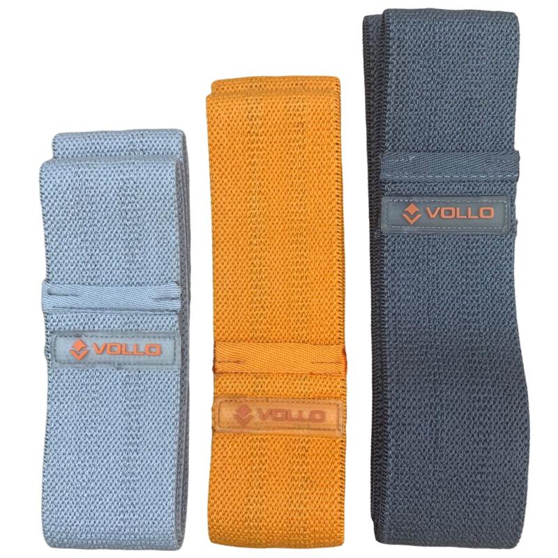 Kit 3 Faixas Elásticas Para Treino em Tecido Reforçado Vollo VP1085 ...