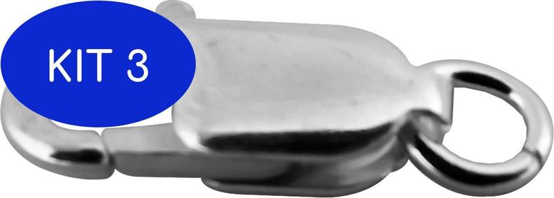 Kit 3 Fecho Prata Italiana Cadeado 13Mm - Fornitura São Miguel ...