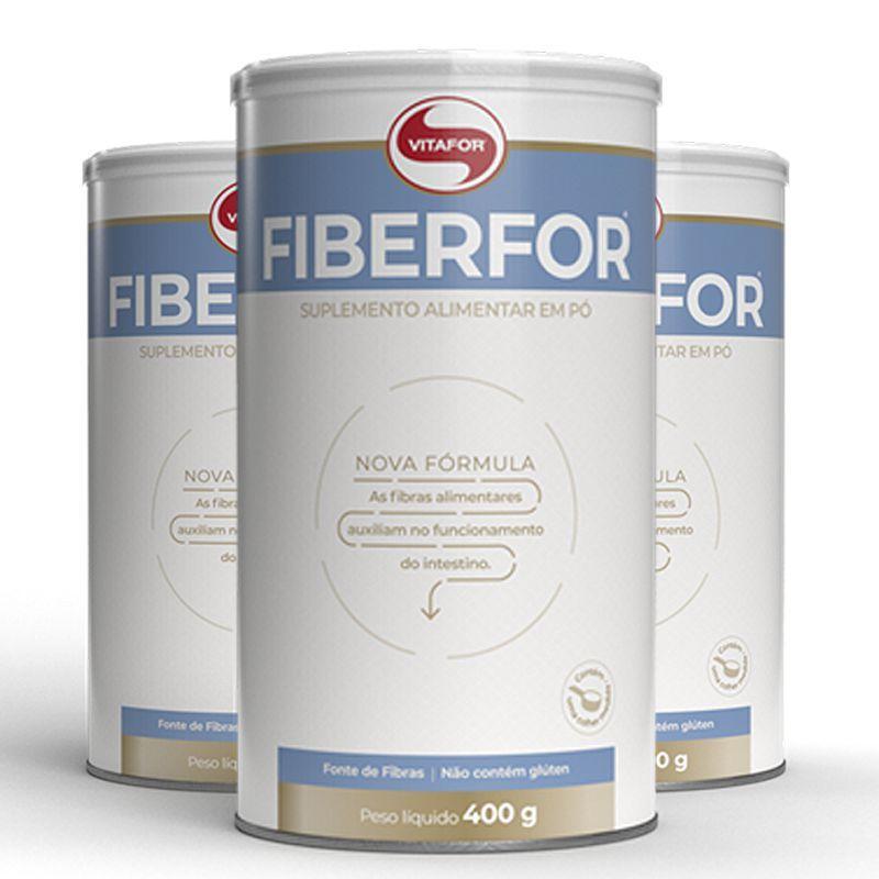 Kit 3 Fiberfor Fibras Alimentares Vitafor 400g - Fibras Alimentares ...