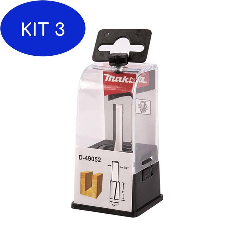 Kit 3 Fresa Paralela Dupla 1/4 Haste 1/4 Makita - Fresa - Magazine Luiza