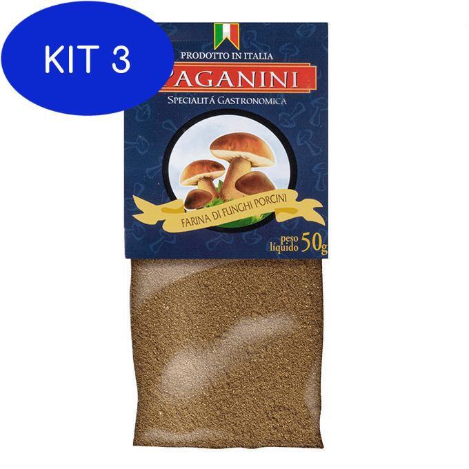 Kit 3 Funghi Italiano Porcini Paganini Em Pó 50G - Arroz - Magazine Luiza