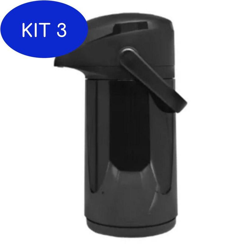 Kit 3 Garrafa Térmica Aladdin Massima Pressão 500Ml Preta - Garrafa ...