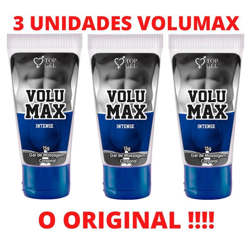 Kit 3 Gel Volumax Retarda Dilatada Lubrifica 15g Top Gel - Gel para ...