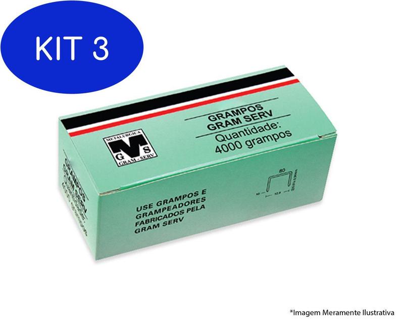 Kit 3 Grampo Rocama Gramp Pinador Zincado 80/08 Cx 5000Pcs - Grampo ...