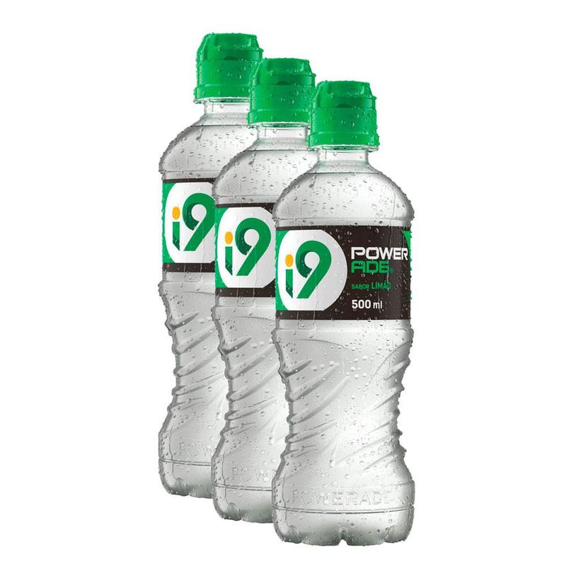 Kit 3 I9 Hidrotônico Powerade Limão 500ml - Isotônico e Hidrotônico ...