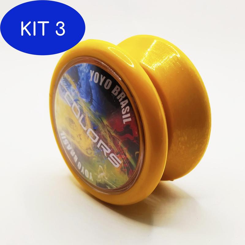 Kit 3 Ioio Profissional De Rolamento Amarelo Yoyo Brasil + - Yoyobrasil ...
