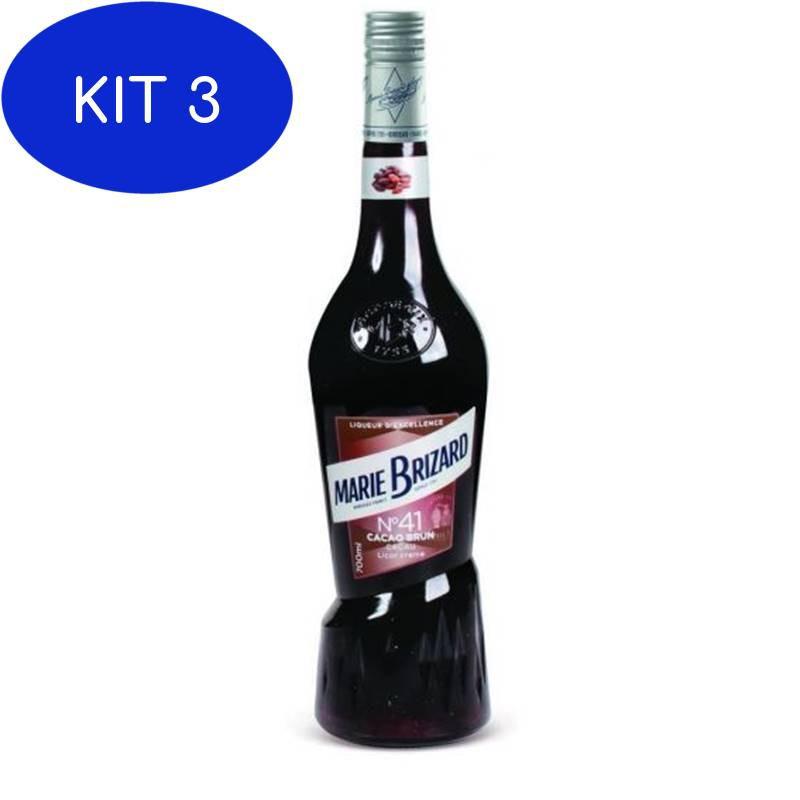 Kit 3 Licor Marie Brizard Cacao Brun Cacau 700ml - Licor - Magazine Luiza