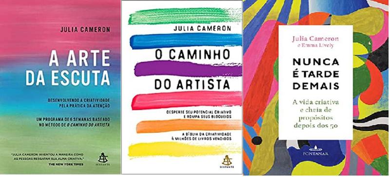 Kit 3 Livros Julia Cameron A Arte Da Escuta O Caminho Do Artista