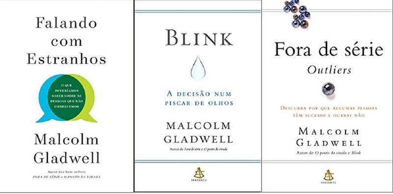 KIT 3 LIVROS Malcolm Gladwell FALANDO COM ESTRANHOS + FORA DE SERIE ...