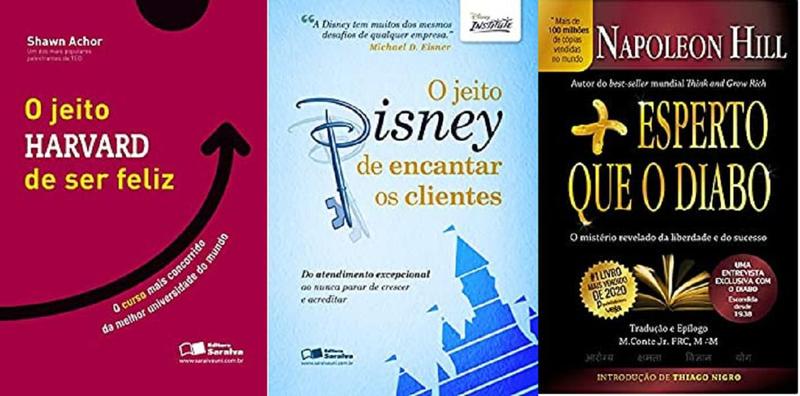 KIT 3 LIVROS O JEITO HARVARD DE SER FELIZ + O jeito Disney de encantar ...